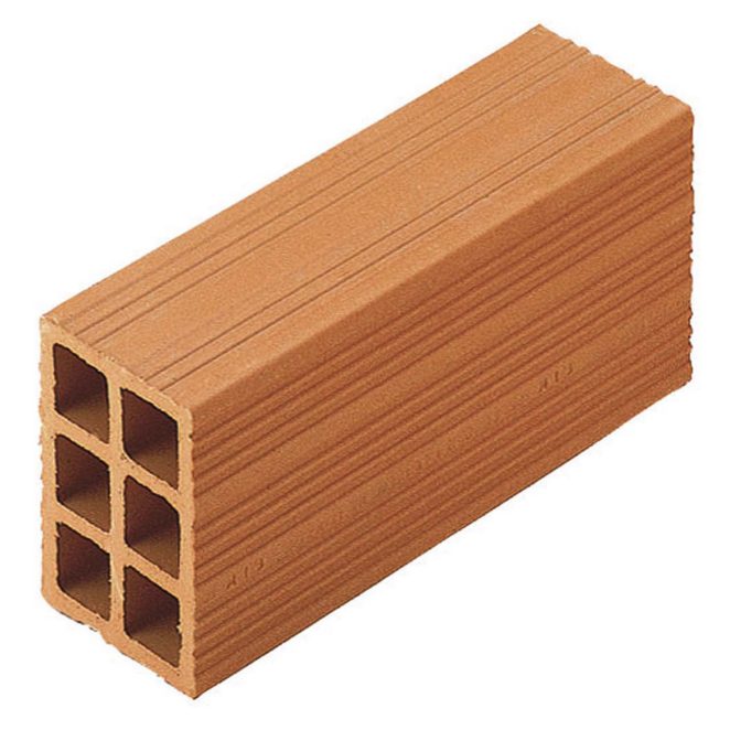 Foratini 6 fori 8x12x25 - BUB - mattoni forati a 6 fori orizzontali da 8